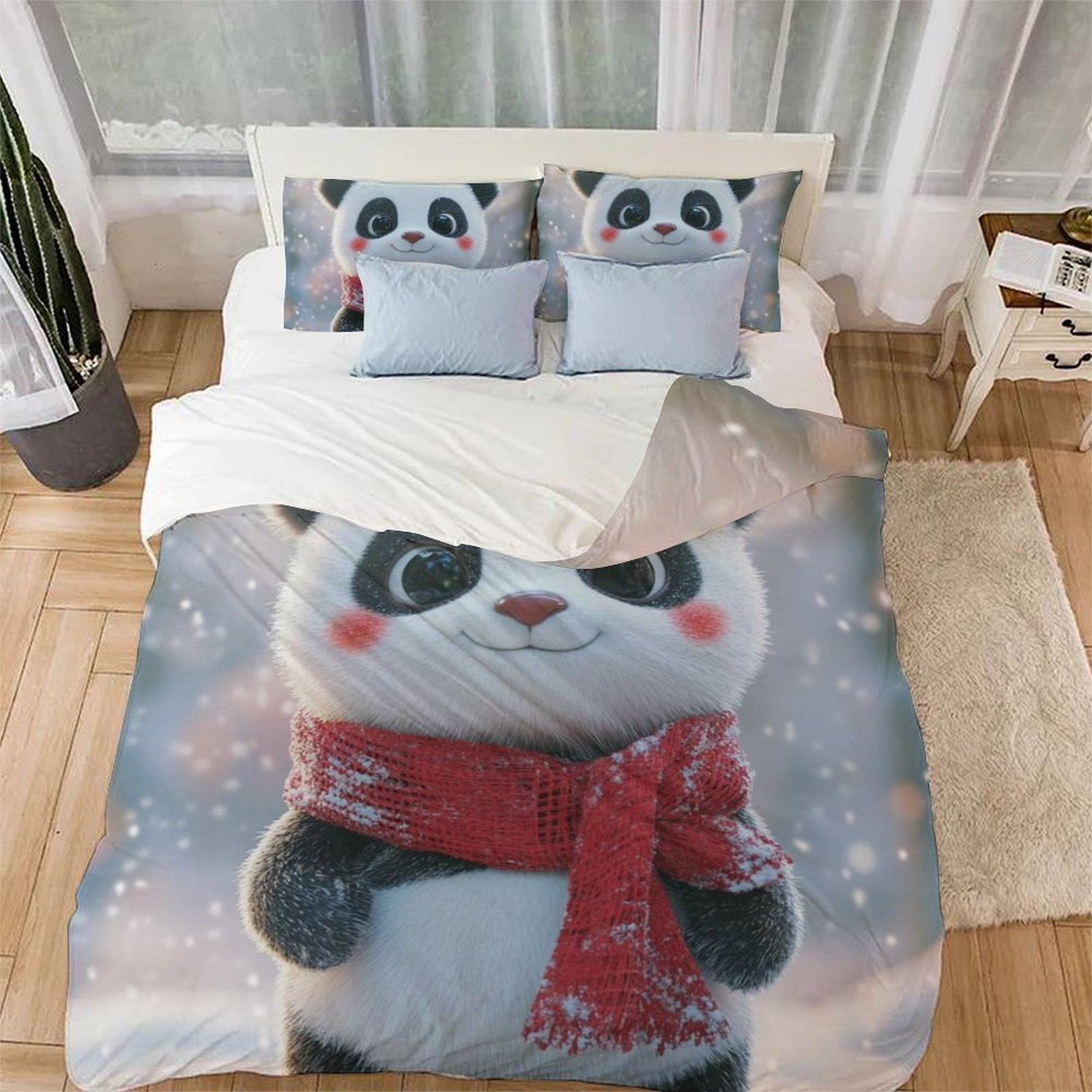 panda Quilt Cover 3D Printed Bedding Set Comforter Covers Duvet Cover 3 ...