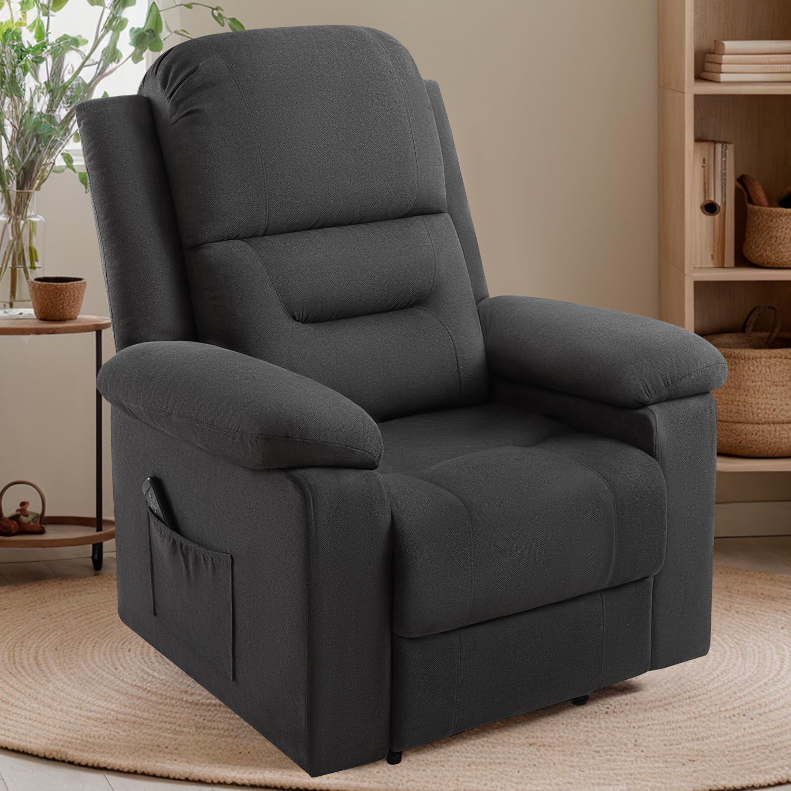 papajet Adult Recliner Chair with Overstuffed Armrest and Backrest ...