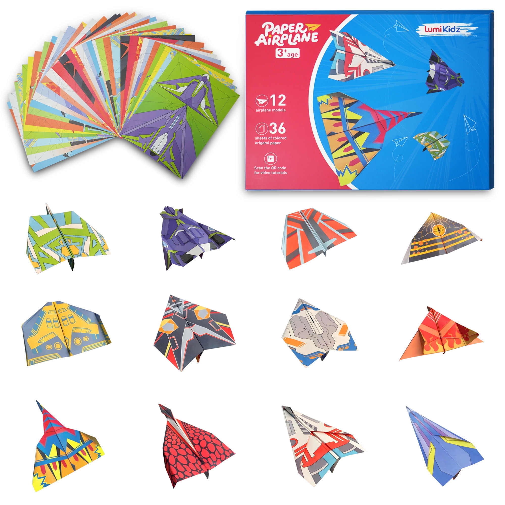 paper airplane origami set for Kids,suitable for children aged 5 to 12 ...