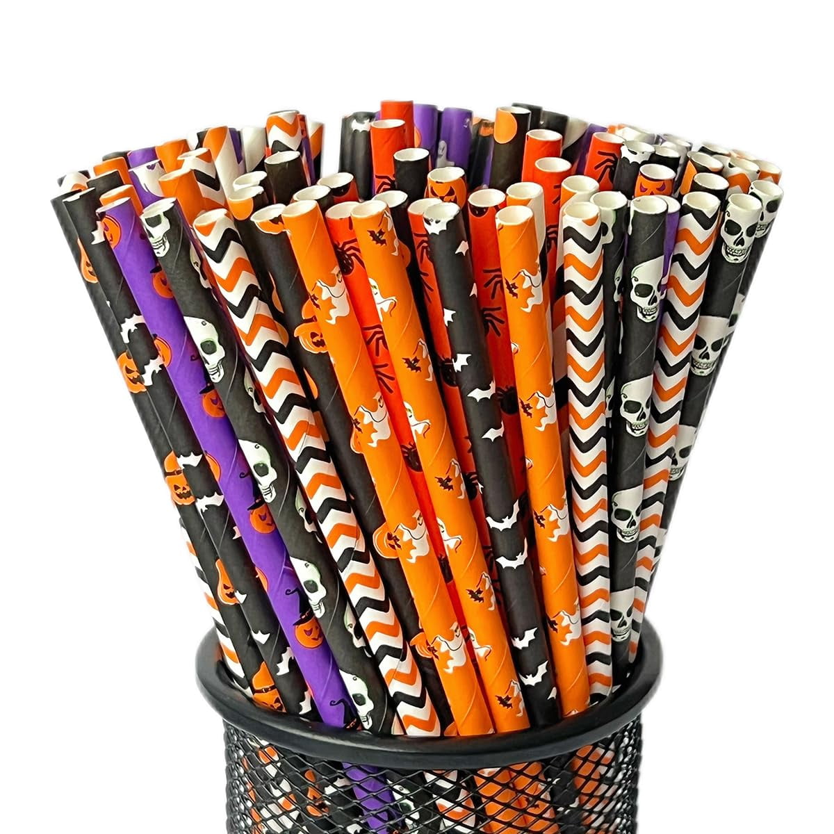 paper straws 200 pieces. Halloween party decoration straws are ...