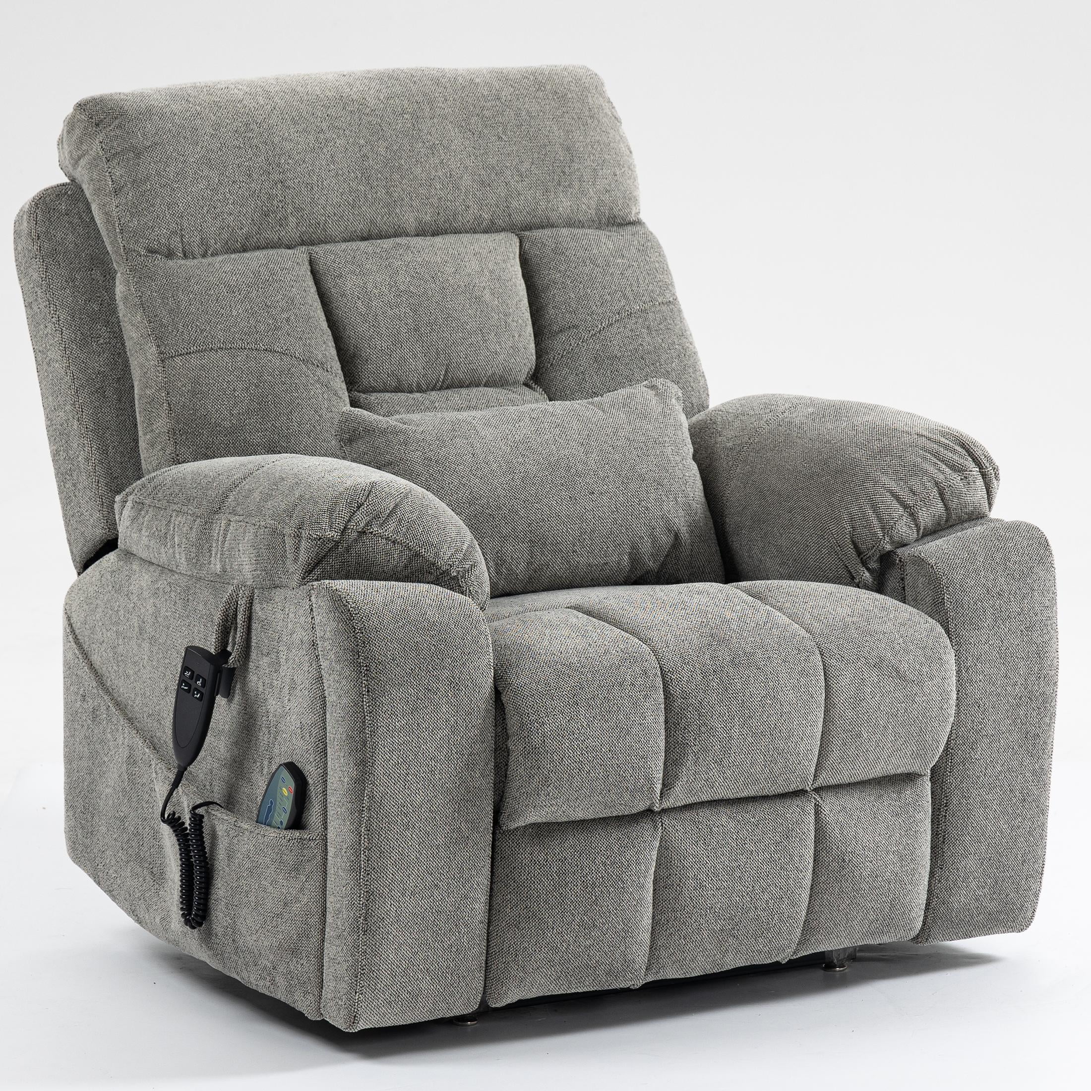 PAPROOS Electric Lift Recliner, Widen Power Lift Chair with Heating and ...