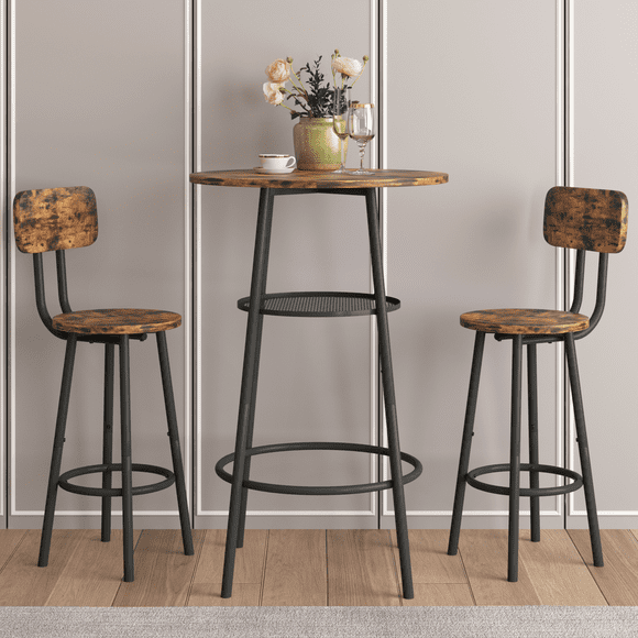 3 Piece Round Kitchen Nook Table