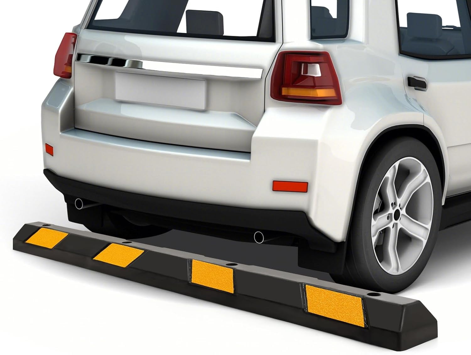 **parking block, 72” rubber parking bumpers with 8 high reflective ...