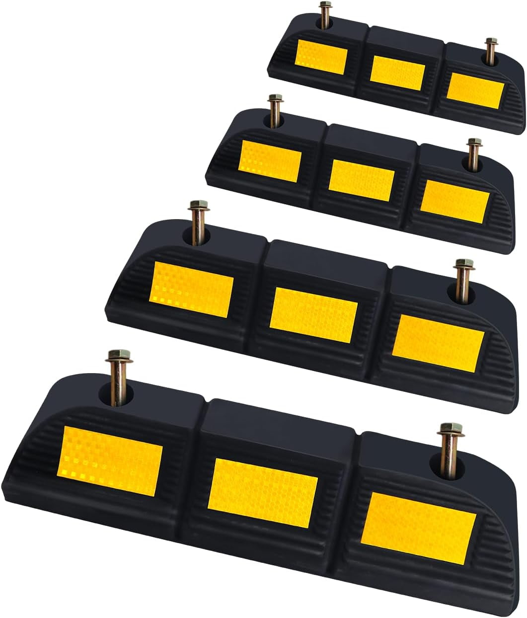 Parking Stopper for Garage Parking Aid 4 Pack Block, Car Truck Curb ...