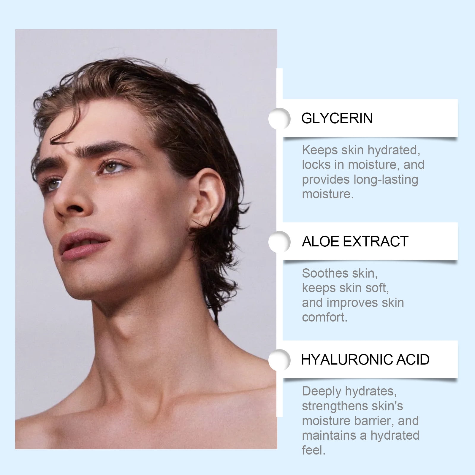 particle daily care men's face cream，anti-agingformula，skin renewing ...