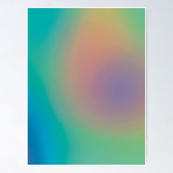pastel rainbow aesthetic gradient UNFRAMED Poster, 8x12 - Walmart.com
