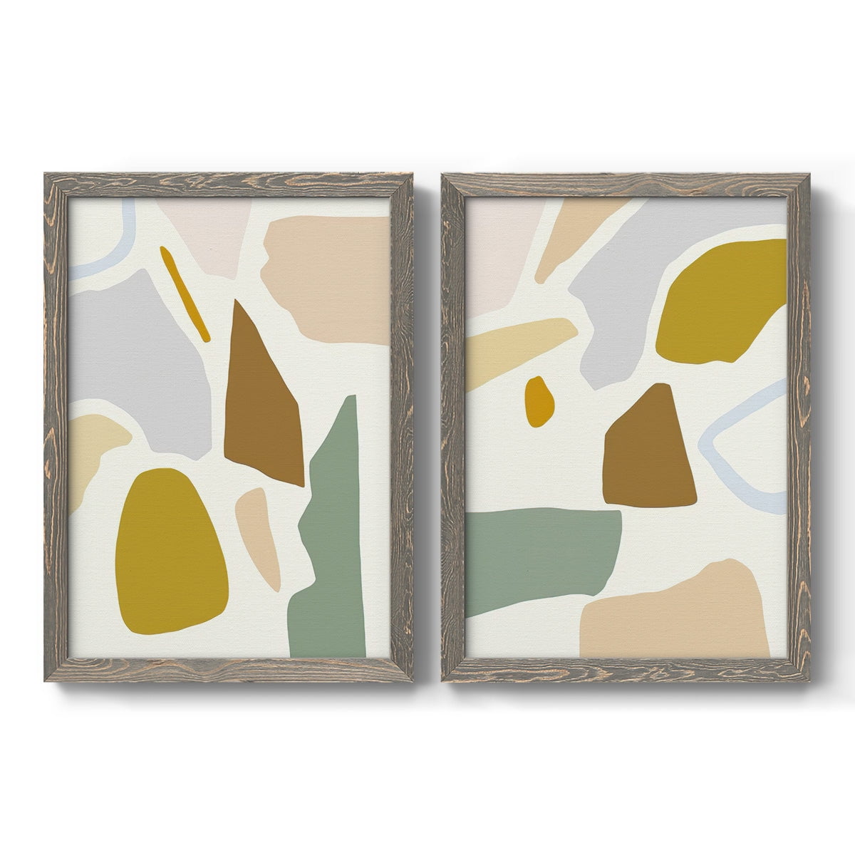 Pastel Splotches I - Premium Framed Canvas 2 Piece Set - Ready to Hang ...