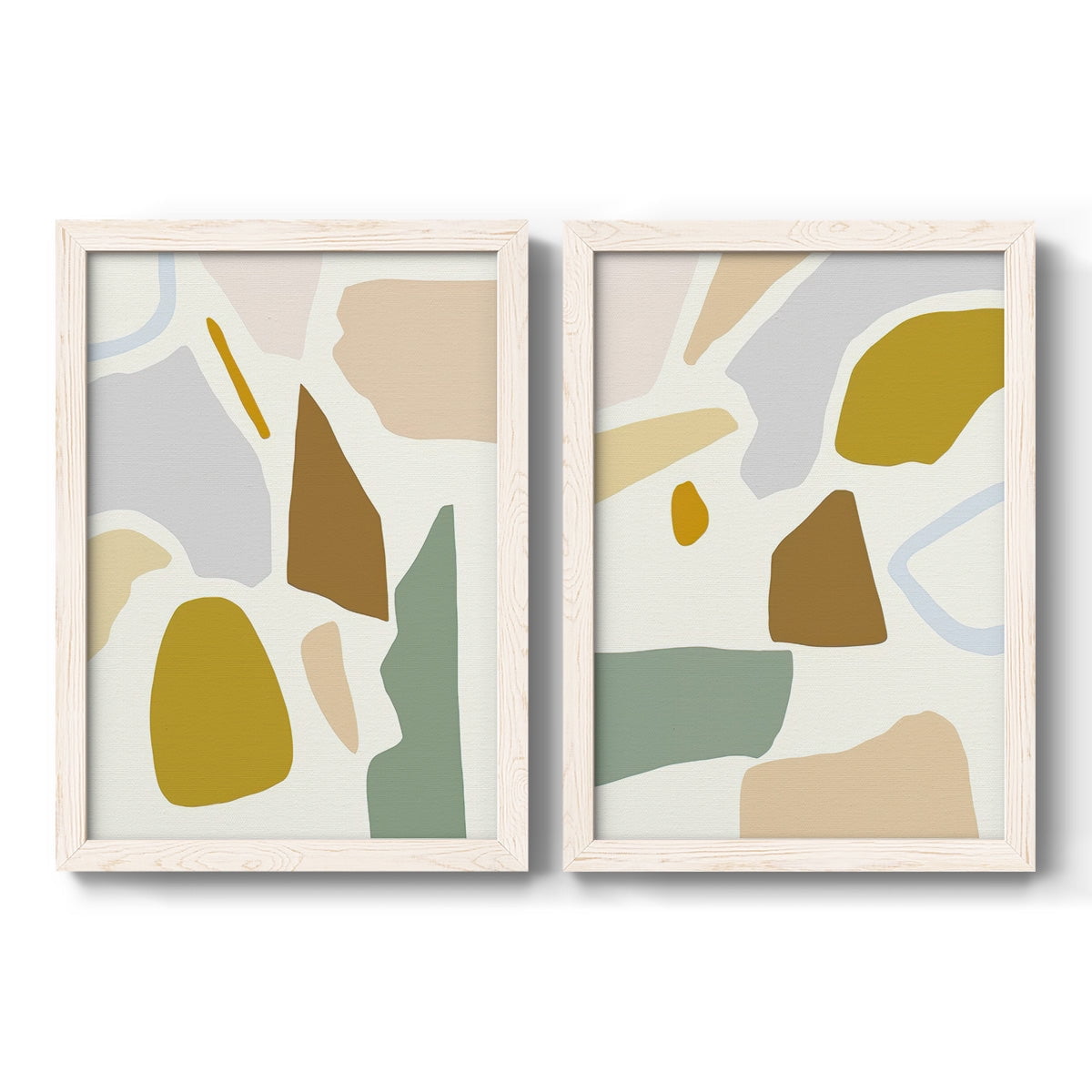 Pastel Splotches I - Premium Framed Canvas 2 Piece Set - Ready to Hang ...