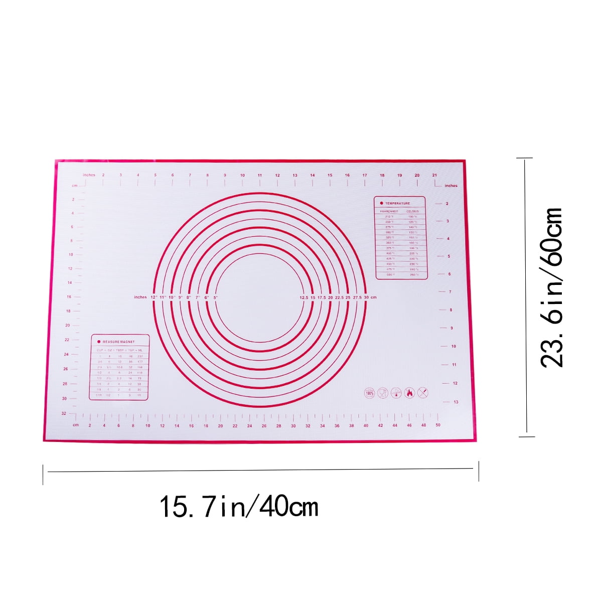 pastry mat Pastry Mat 40 * 60 cm Silicone Baking Mat with Measurements ...