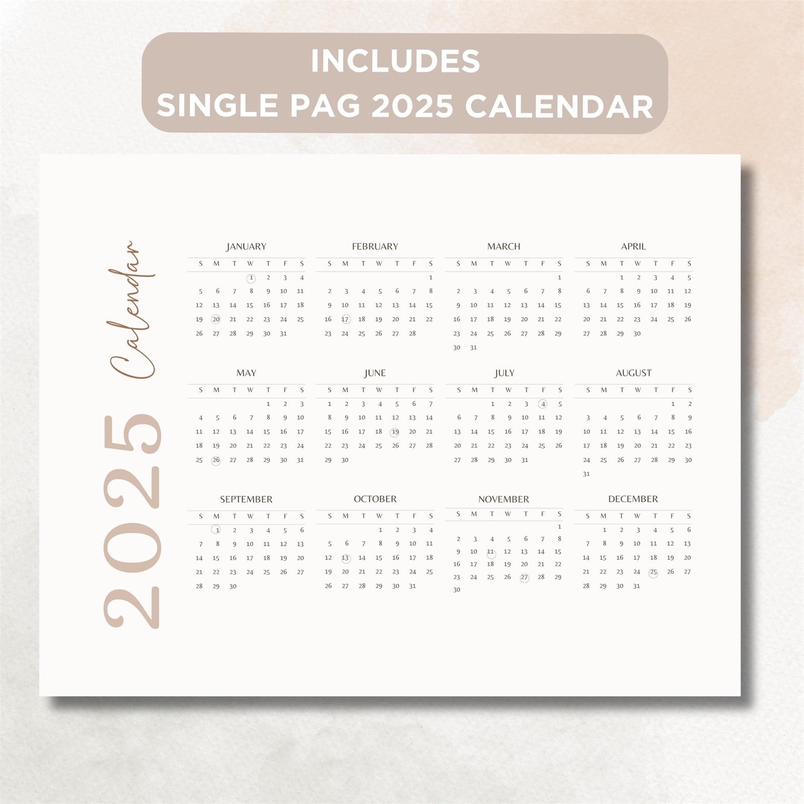pathside 2025 Calendar Travels Chart For Gifts And Home Decor for Home ...
