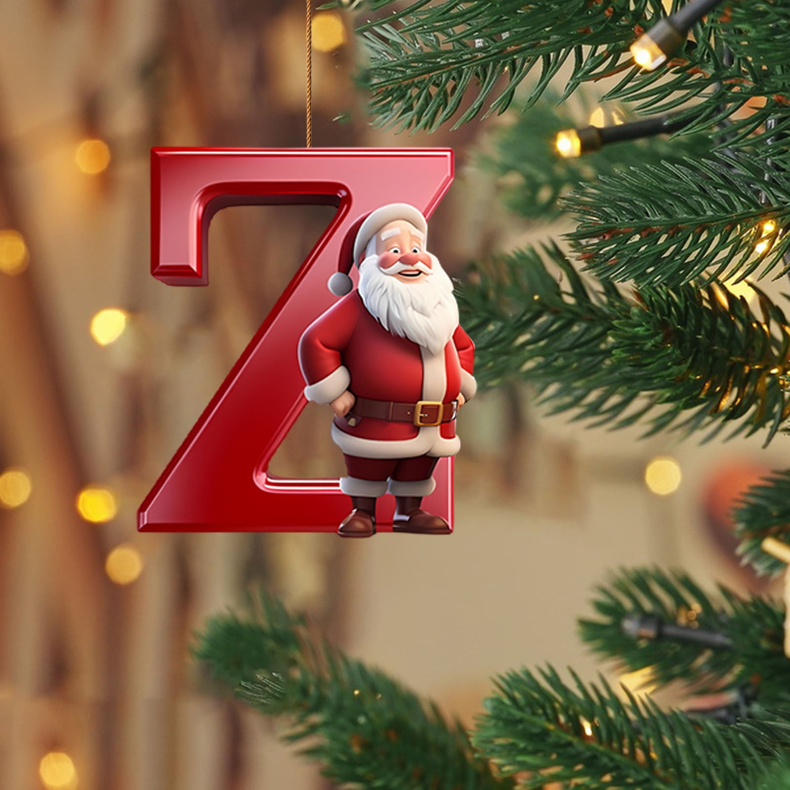pathside 26 Letters Christmas Santa Claus Christmas Tree Decoration ...