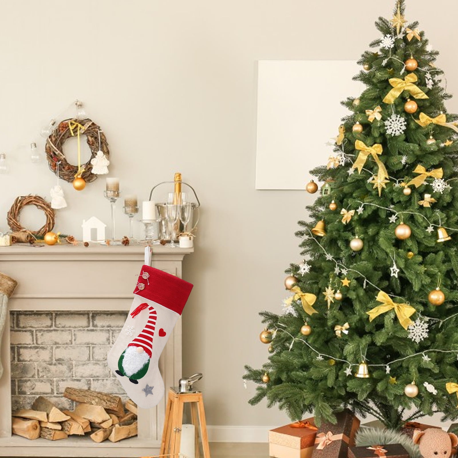 pathside Christmas Gift Bags Christmas Decorations Faceless Dolls ...