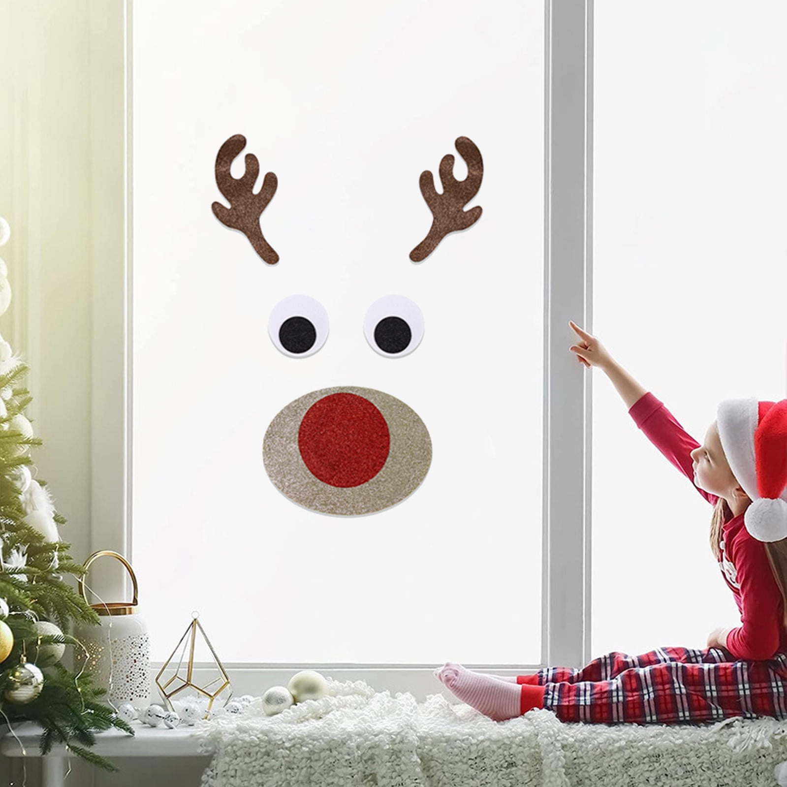pathside Christmas Window Clings, Wall Stickers Christmas Tree ...