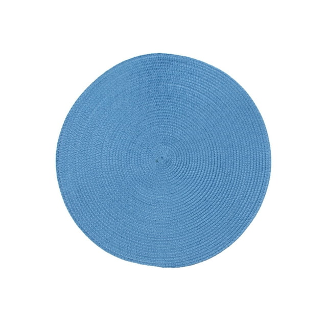 pathside Round Braided Placemats 7inch, PP Woven Table Mat Place Mat ...