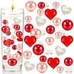 120 Pcs Pearls of Heart Shaped for Vase Filler Heart Ornament for ...