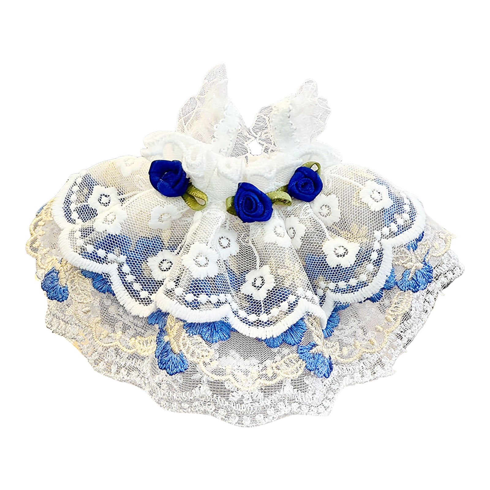 pcf-sej New Drooping Ear Rabbit Lace Rose Skirt Doll,Fits Most Standard ...