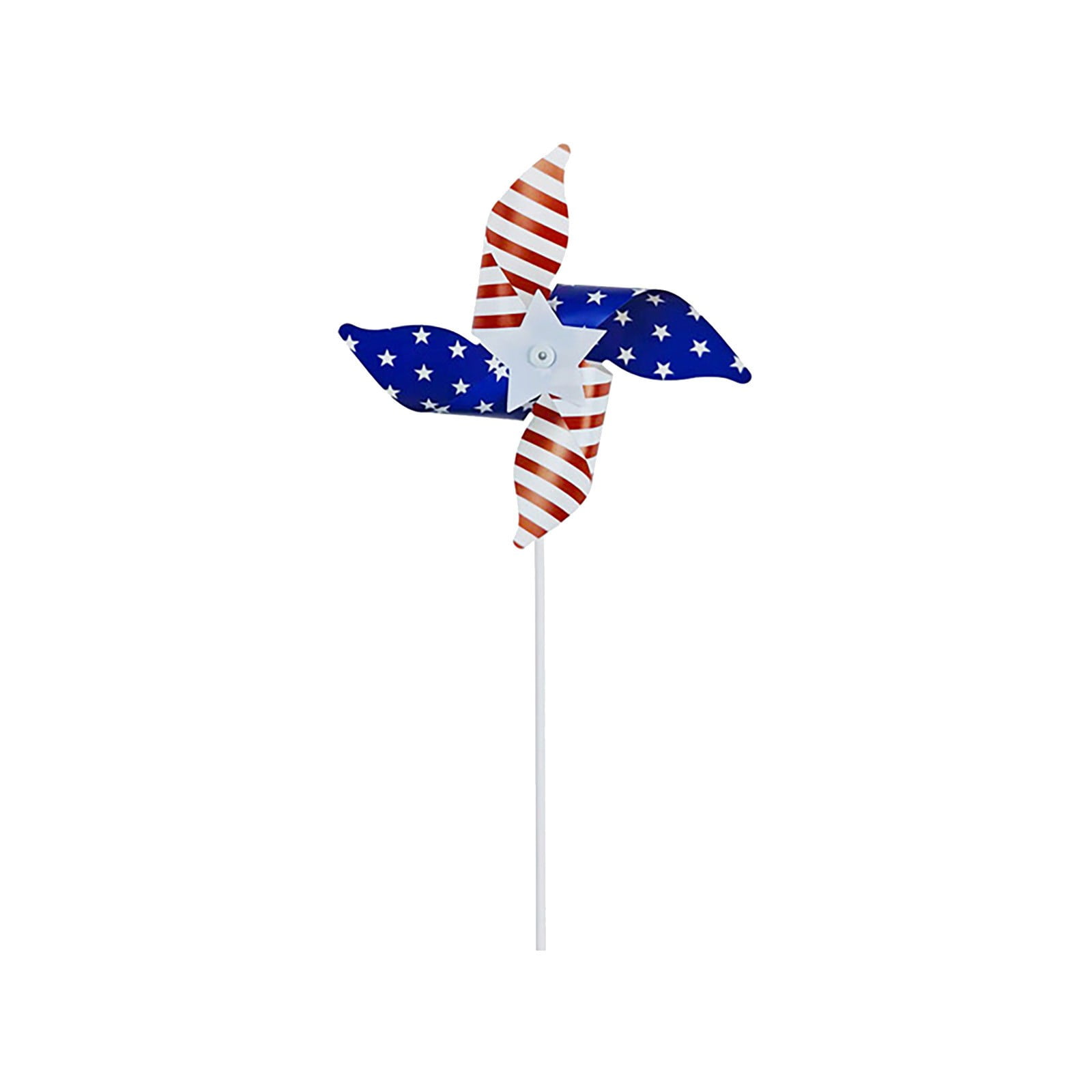 pdqouc 10 PCS American Flag Patriotic Windmill Wind for Yard Garden ...