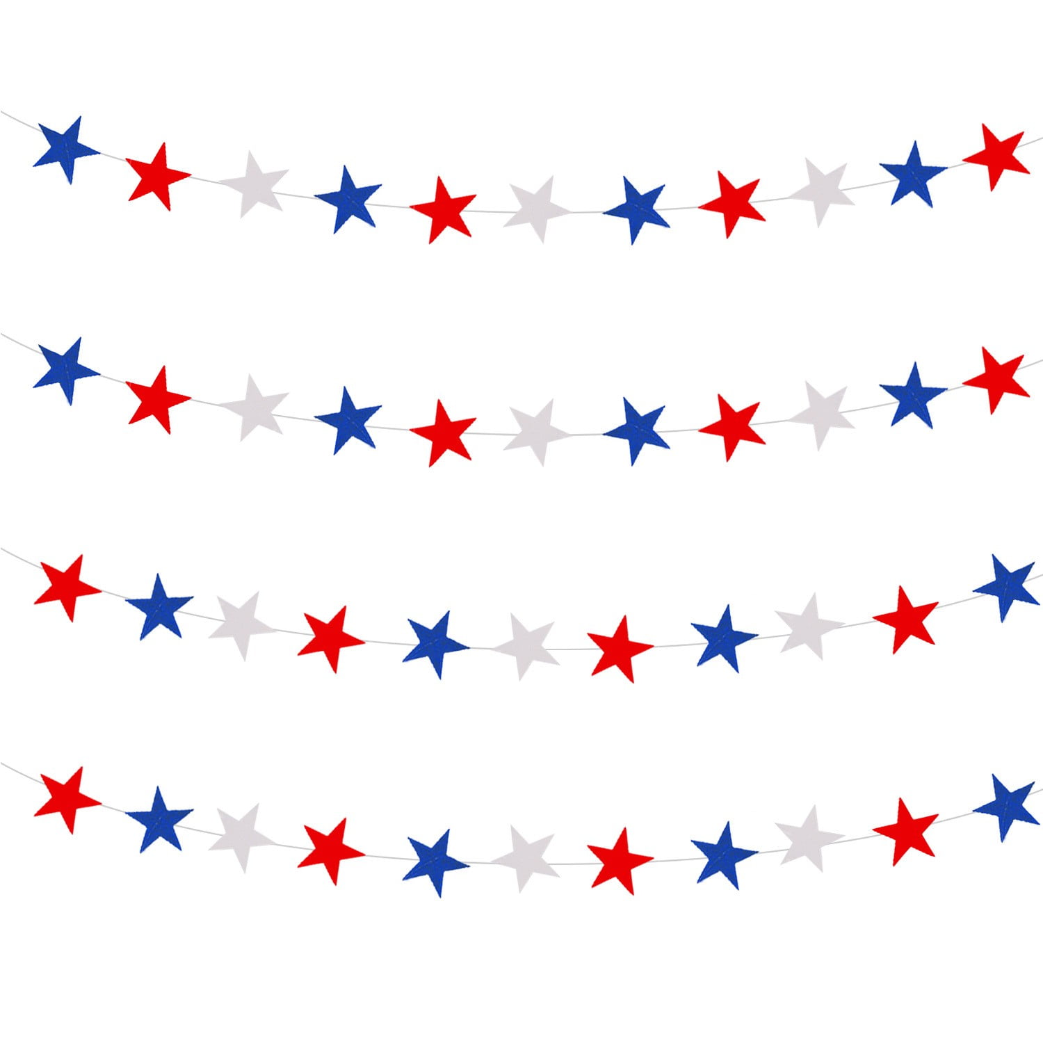 pdqouc 18 Patriotic Star for 4th Of July Memorial Day Veterans Day ...