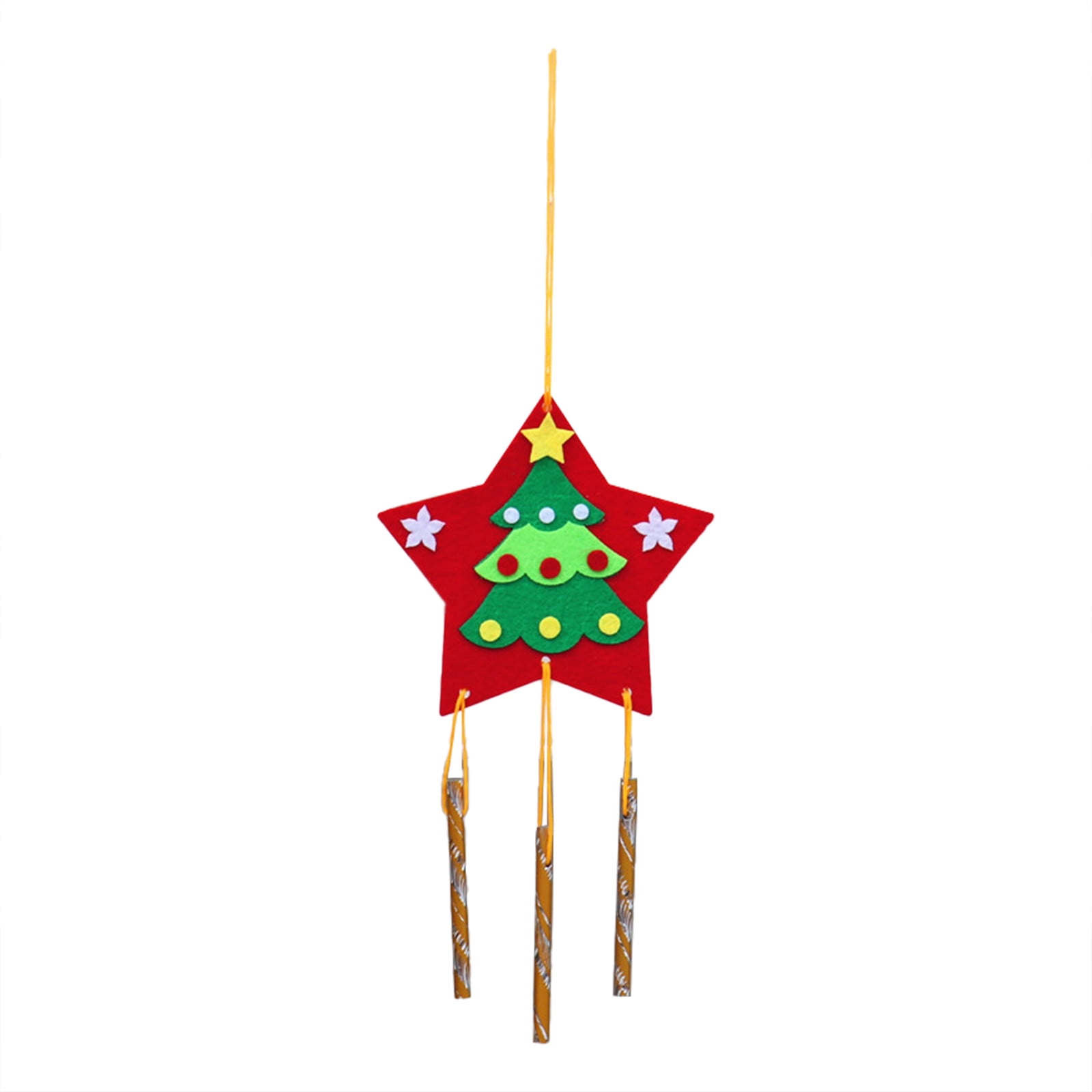pdqouc 1Pack Winter Wind Chime Kit For Kids Make Your Own Wooden Wind ...