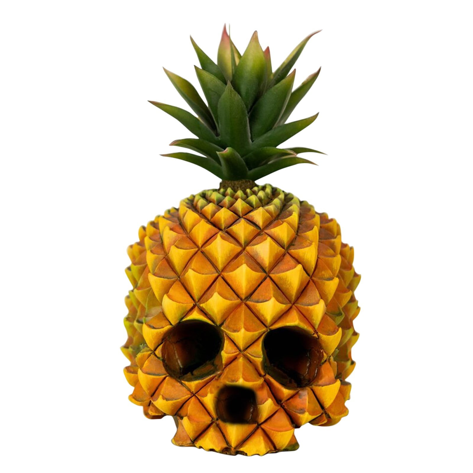 pdqouc 1pcs Hallowe-en Pineapple Decor Scary Sculpture Pineapple Statue ...