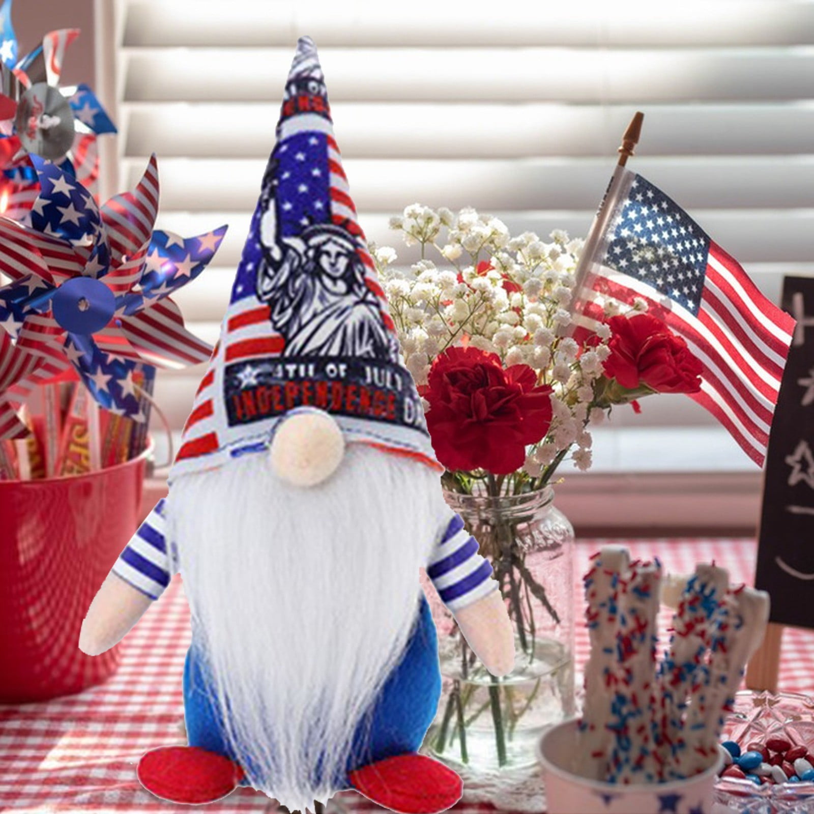 pdqouc American Independence Day Plush Men Dolls for Festival Desktop ...