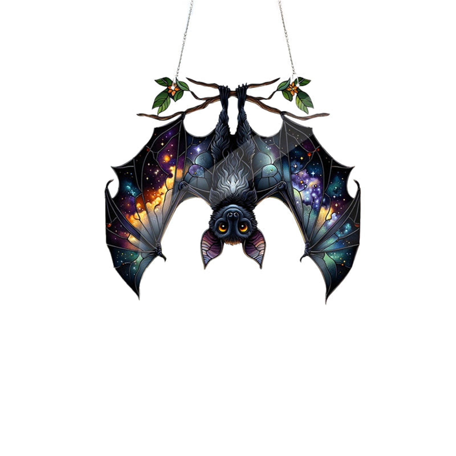 pdqouc Bat Decor, Bat Stained Acrylic Window Hanging Decor, 2024 ...
