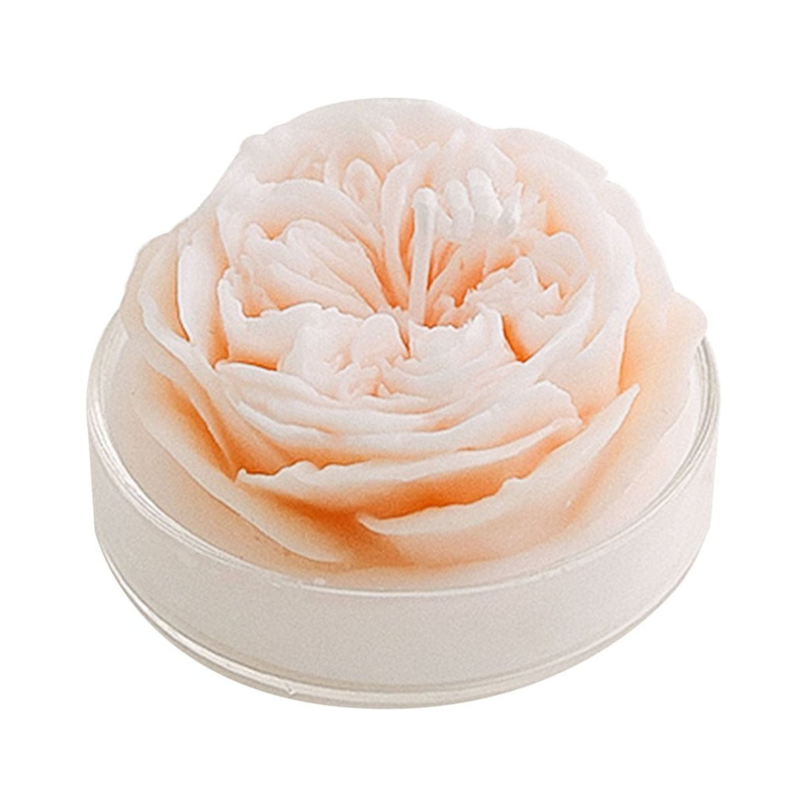 pdqouc Beautiful Rose Flower Shaped Scented Candle Handmade Aroma Soy ...