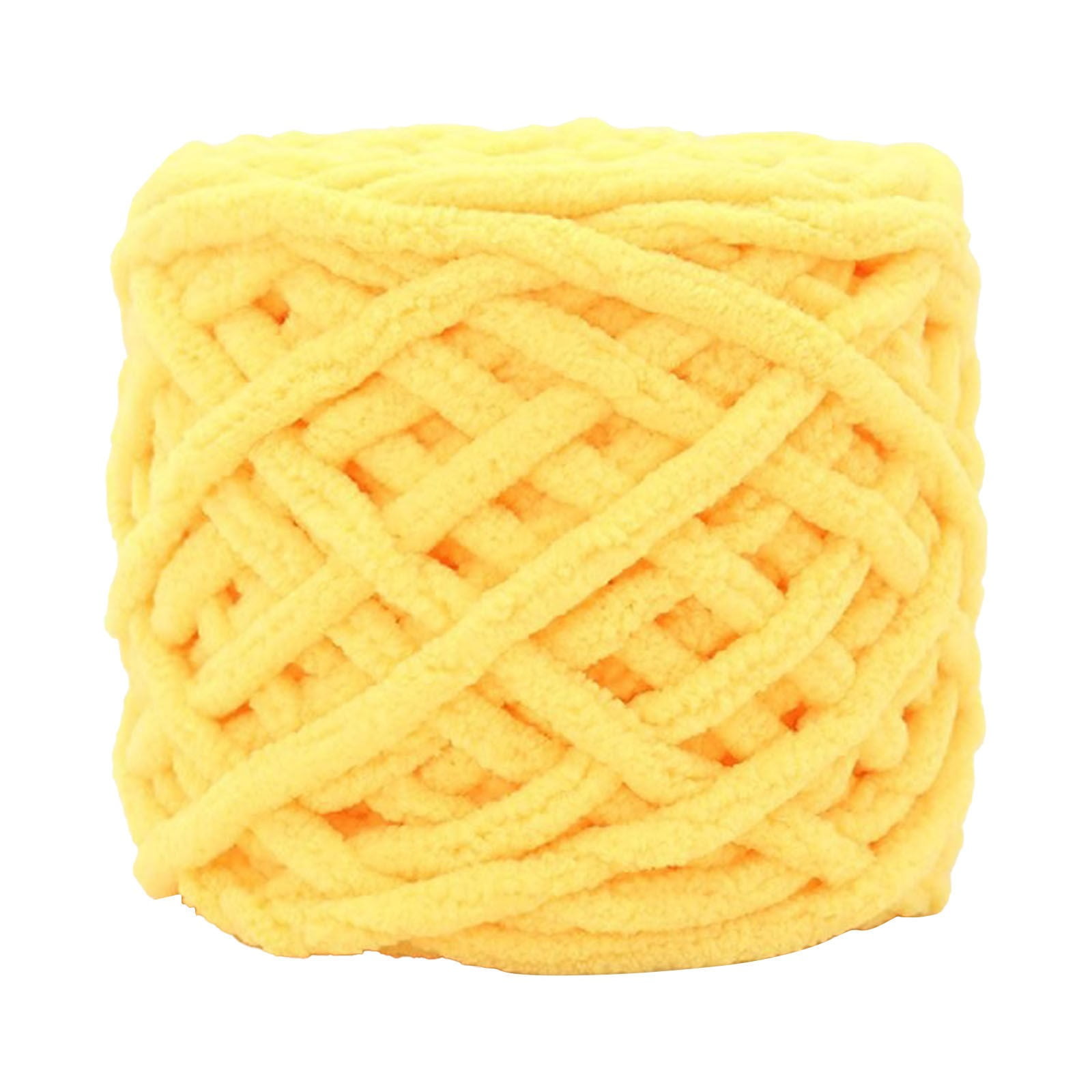 pdqouc Bright Yellow Knit Yarn Soft Blanket Yarn DIY Yarn Wool Yarn for ...