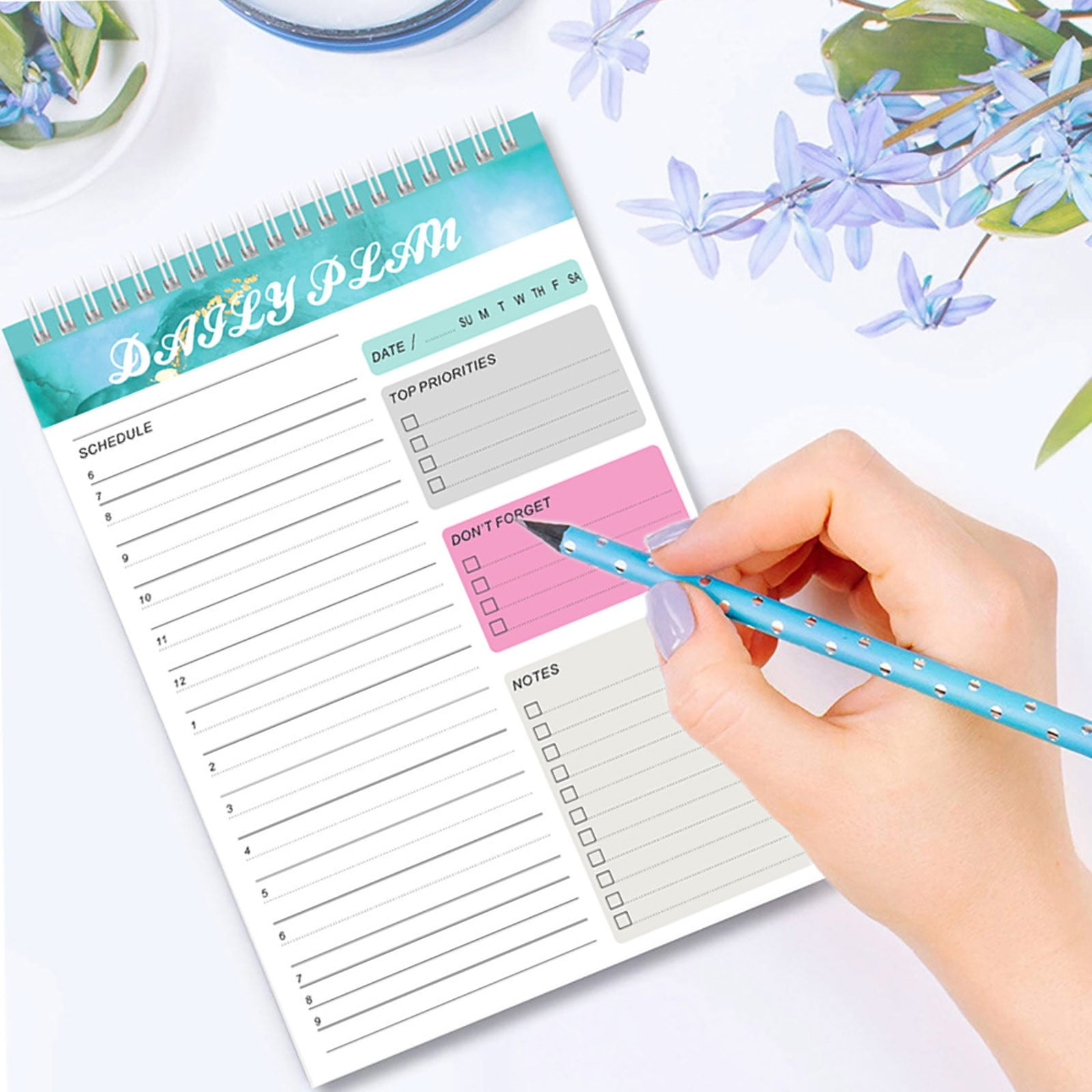 pdqouc Calendar Sticky Notes Note Pads Tear Off Planner Notepad for ...
