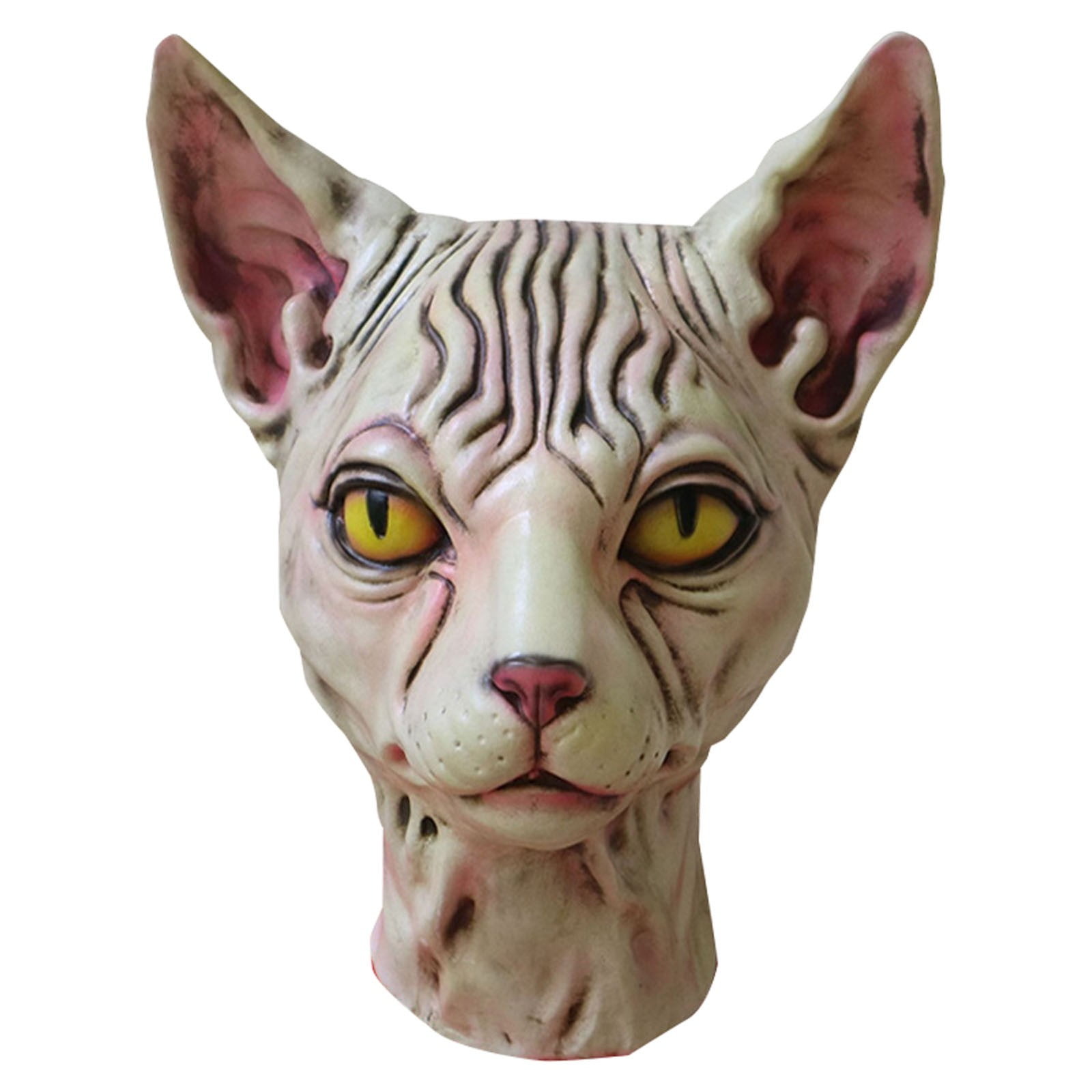 pdqouc Cat Animal Headgear Hallo-ween Cat Face Props Masquerade ...