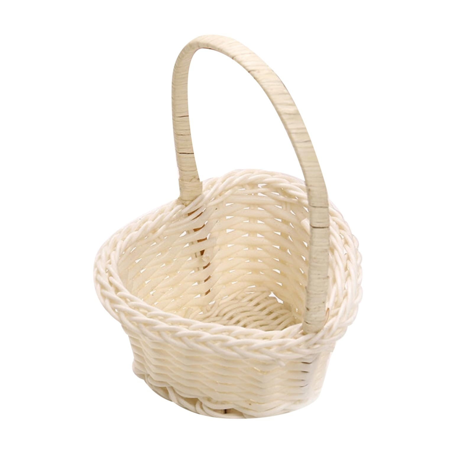 pdqouc Clearance Flower Girl Basket, Handwoven Small Flower Basket with ...