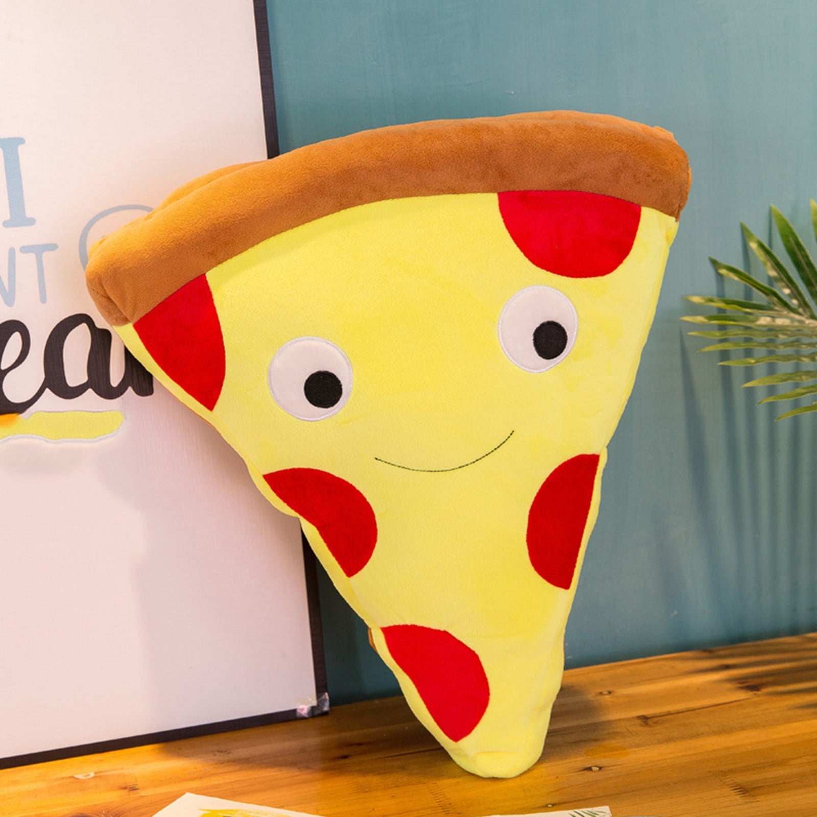 pdqouc Creative Pizza Stuffed Plush Doll Toy Set Squarepants Doll ...