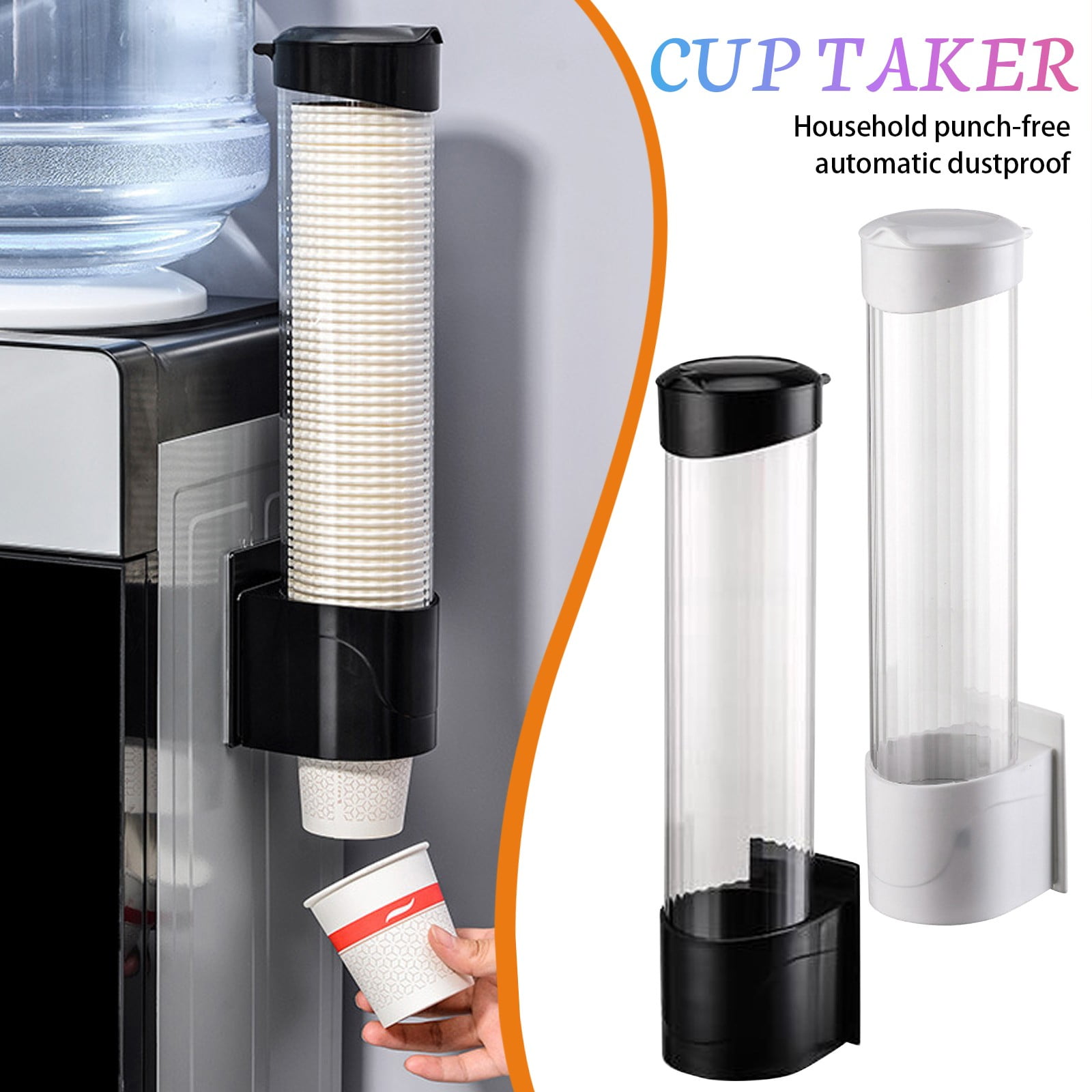 pdqouc Cup Dispenser, Pull Type Water Cooler Cup Holder Fit 4oz-7oz ...