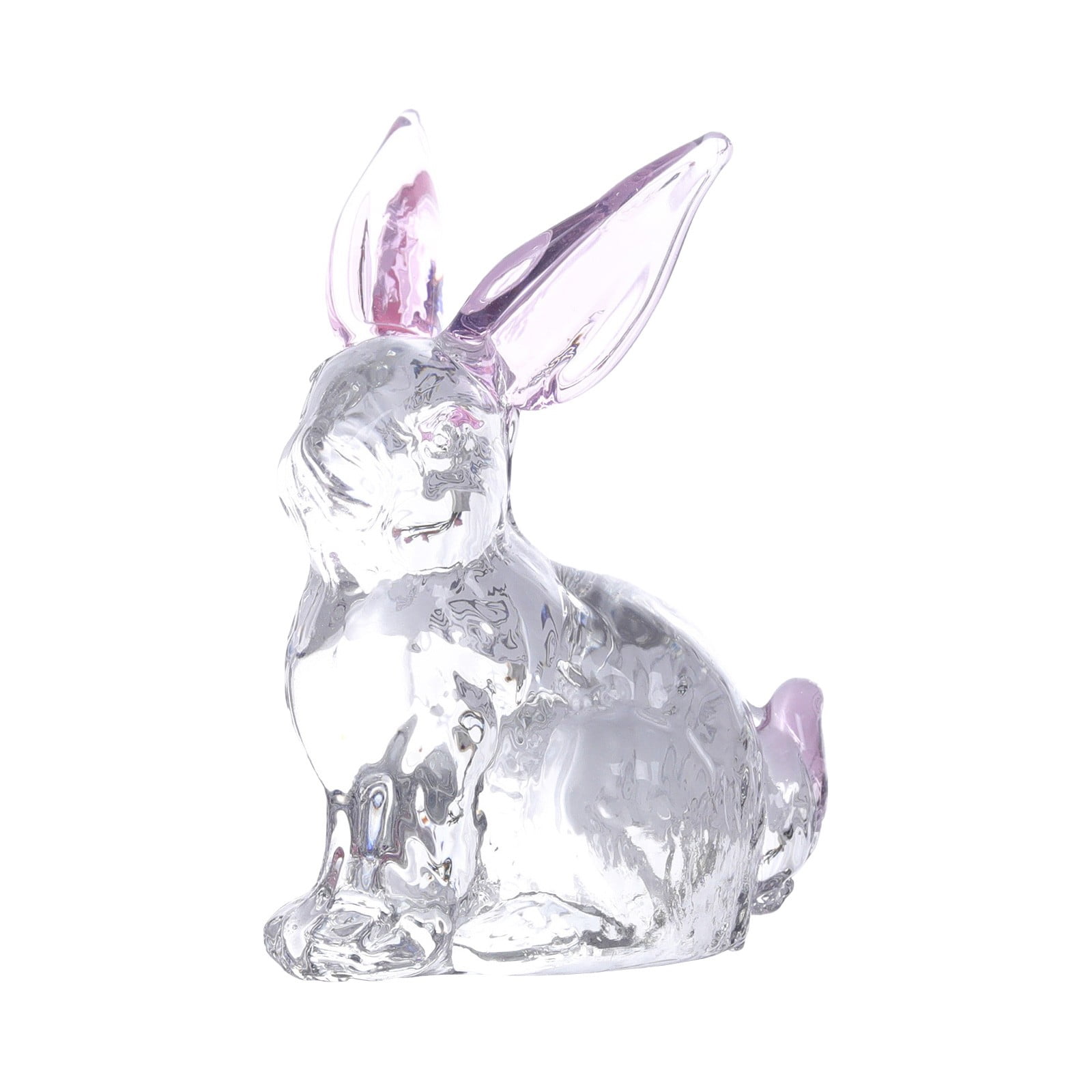 pdqouc Cute Cartoon Clear Glass Bunny Ornaments Creative Birthday Gift ...