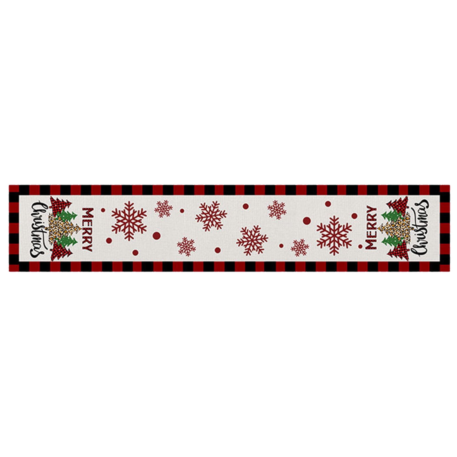 pdqouc Decorated Table Flags for Christmas Family Gatherings Kitchen ...