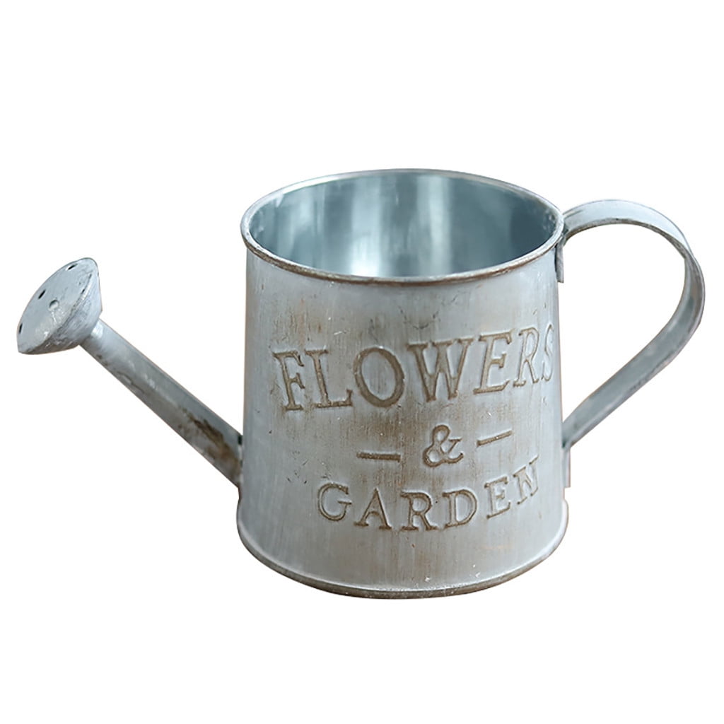 pdqouc Flower Pots Retro Decoration Watering Flower Vintage Bucket Pot ...
