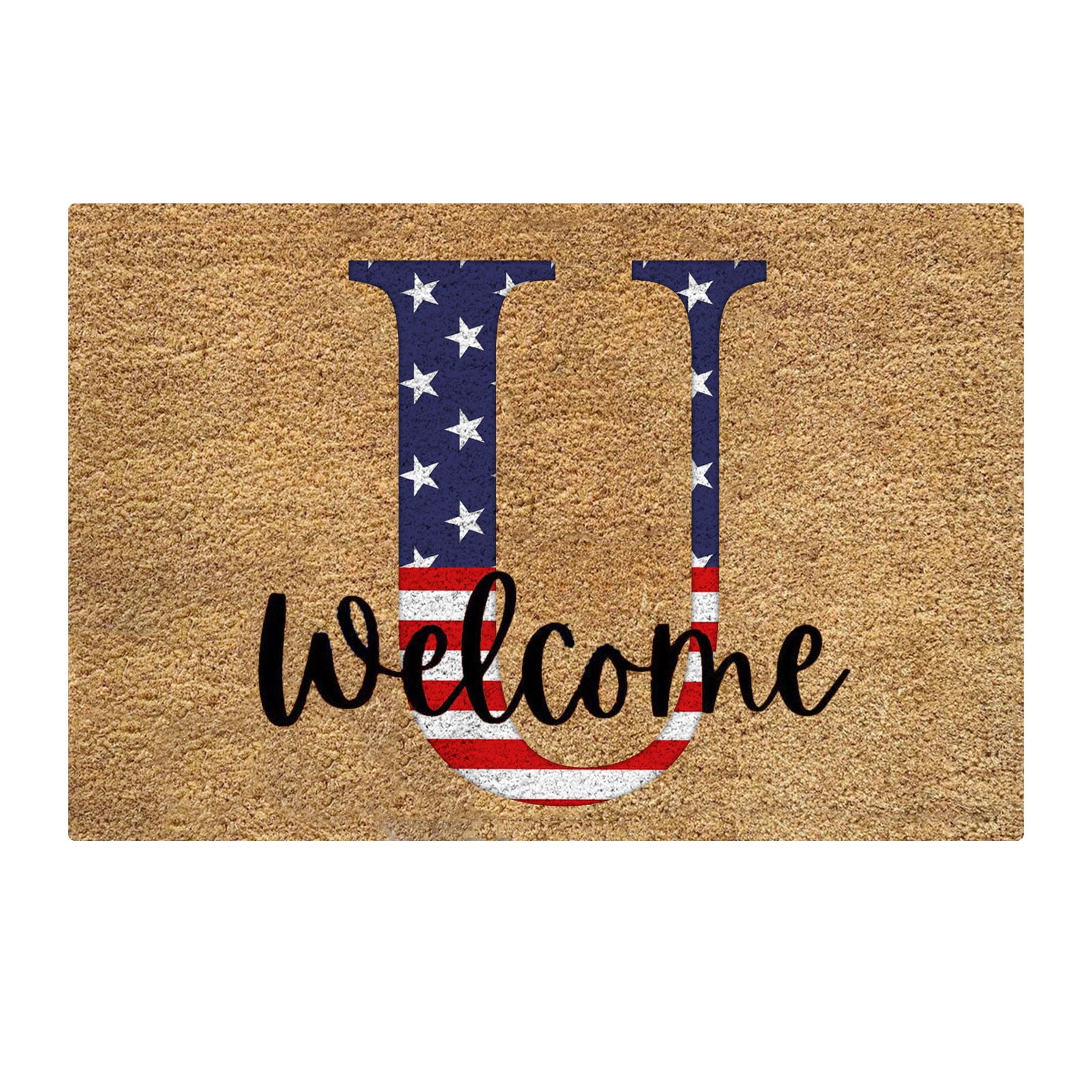 pdqouc Funny Cute Doormat Welcome 24 Letters Creative Door Mat Welcome ...