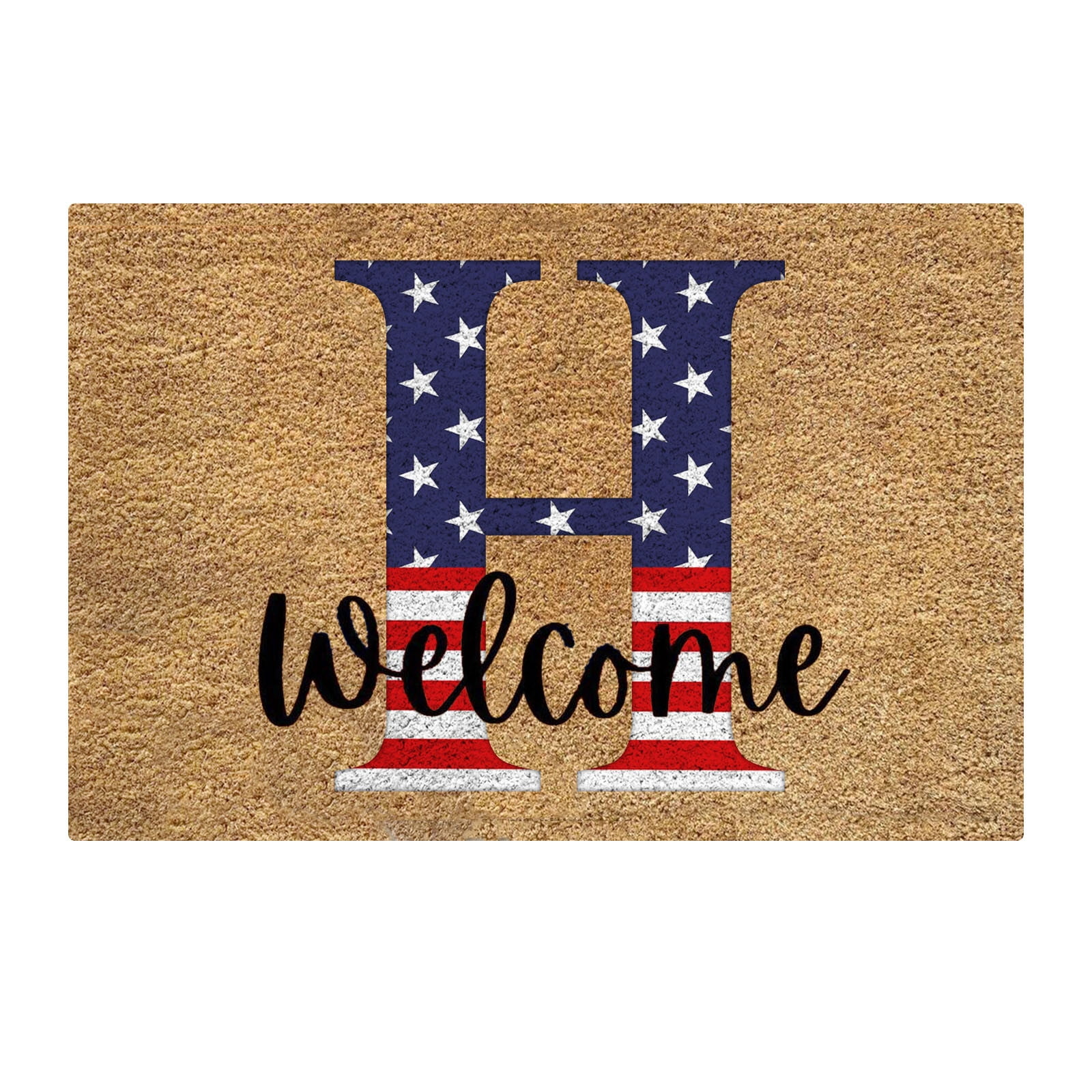 pdqouc Funny Cute Doormat Welcome 24 Letters Creative Door Mat Welcome ...