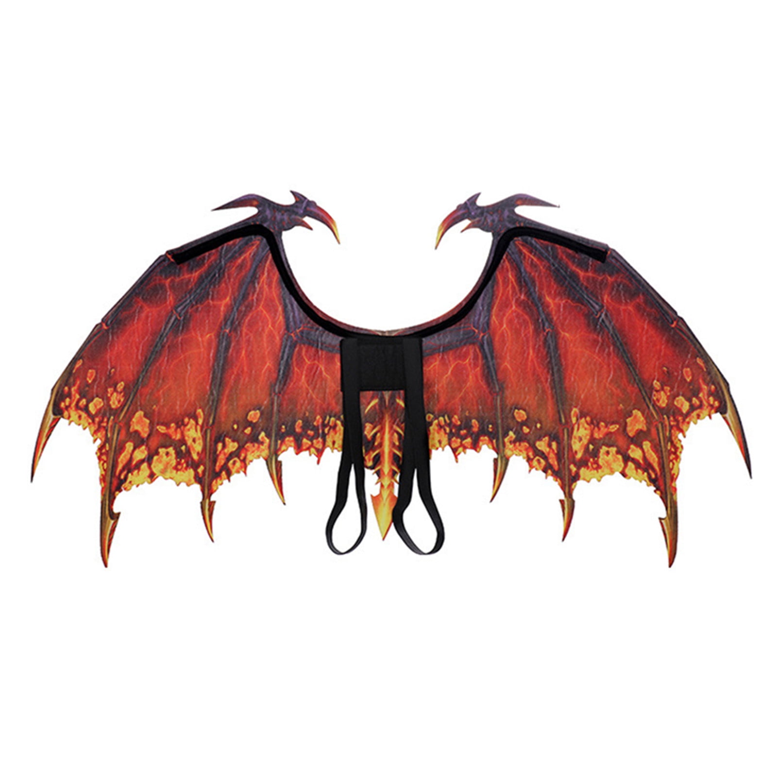 pdqouc Halloween Dragon 𝖶𝗂𝗇𝗀𝗌 Sparkly Gradient Fire Effect Foldable ...