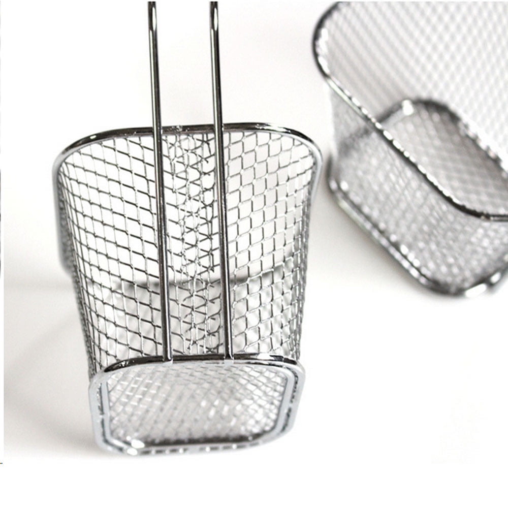 pdqouc Kitchen Utensils Mini Mesh Wire French Fry Chips Baskets Net ...