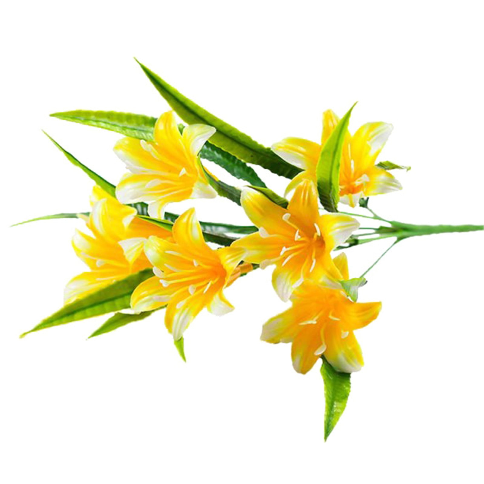 pdqouc Lily Flower Artificial Flower Potted Decoration Wedding ...