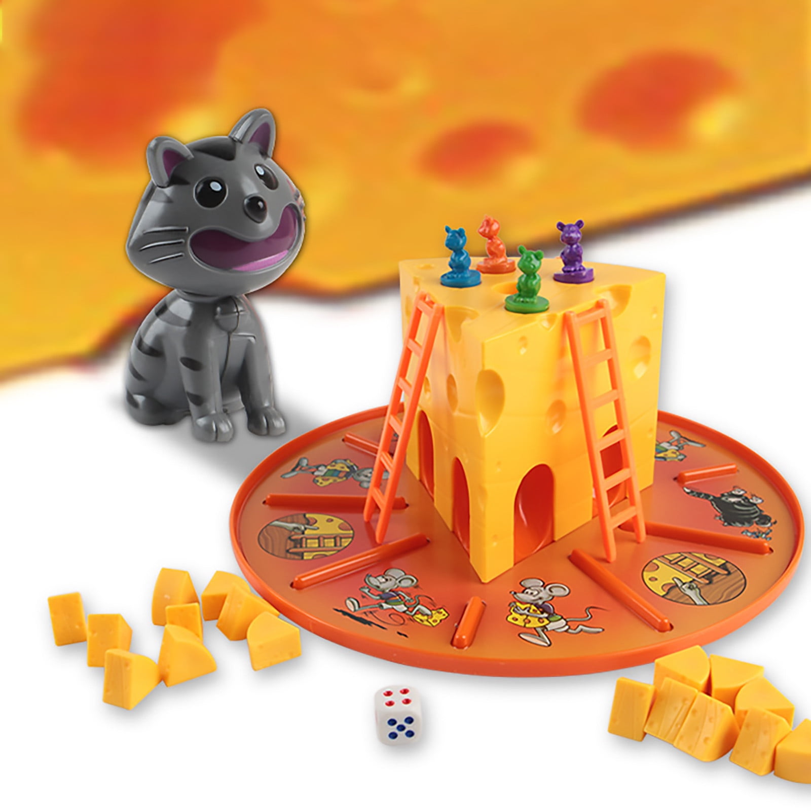 pdqouc Little Cat and Mouse Cheese Game Kid’s Interaction Cat Mouse 3D ...