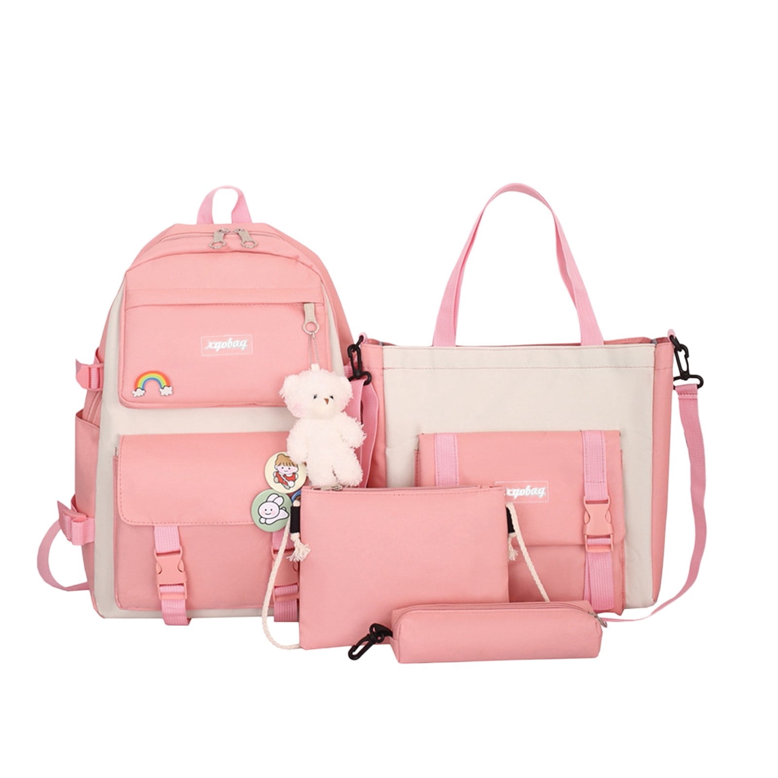 pdqouc Male Female Students Fashion Outdoor Leisure School Bag Backpack ...