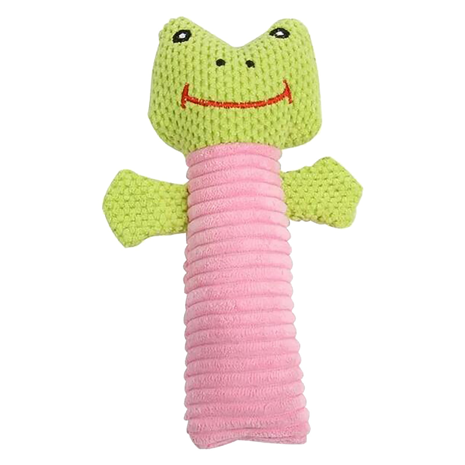 pdqouc No Stuffing Crinkle Dog Squeak Toy Plush Dog Toys for Brain ...