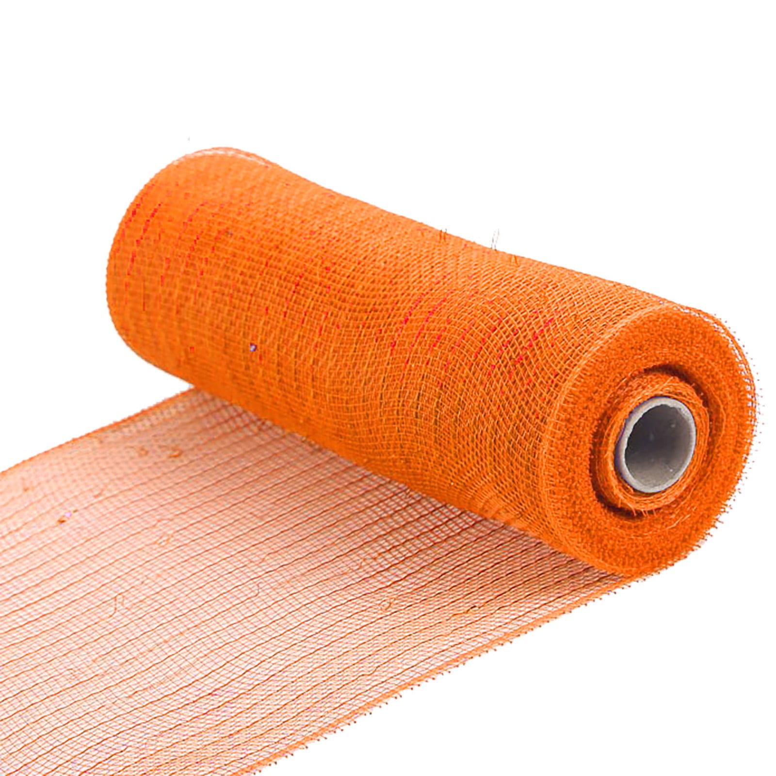 pdqouc Orange Mesh Fabric Ribbon Roll Solid/ Metallic Mesh Roll for ...