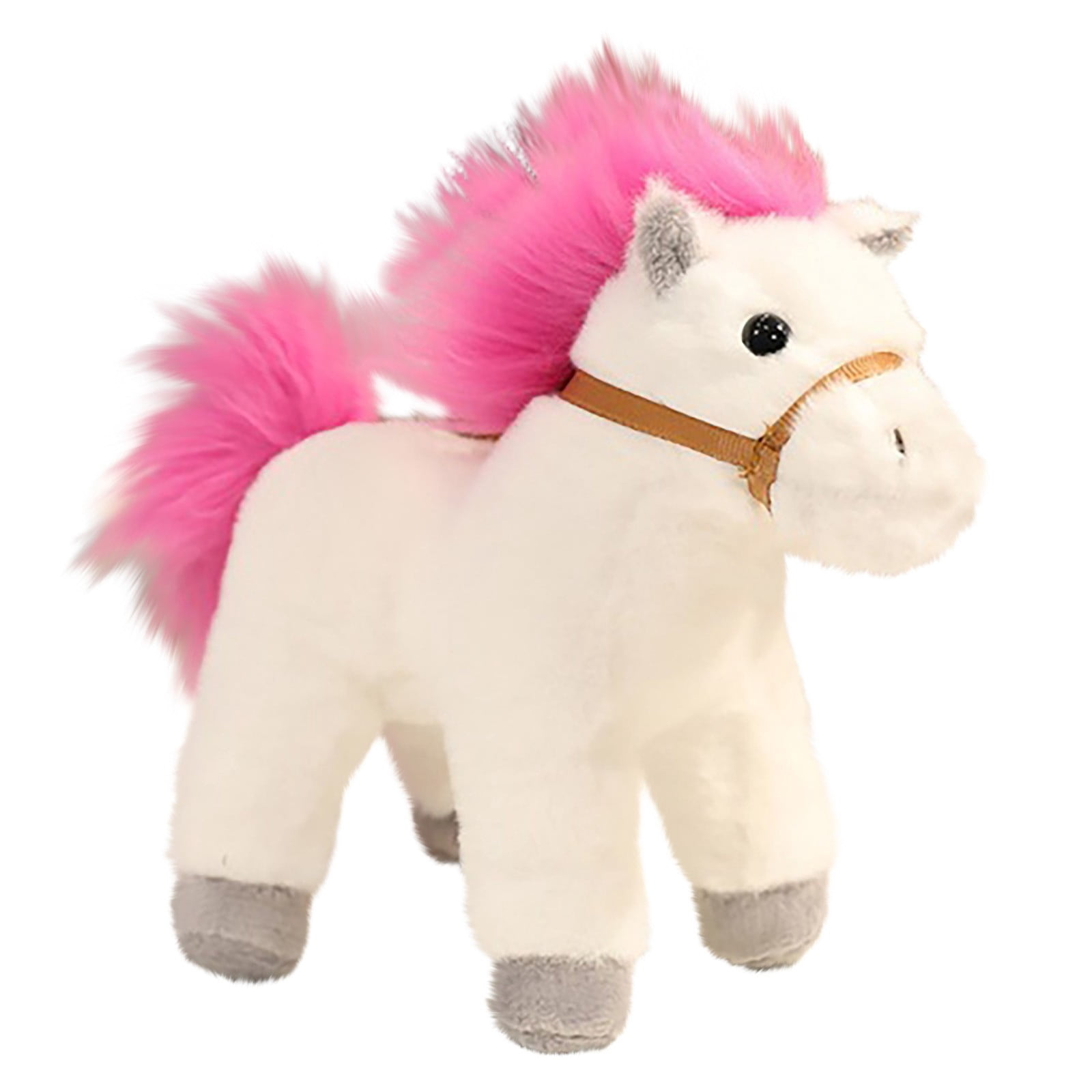 pdqouc Realistic Horse Plush Toy Soft Stuffed Animal with Galloping ...