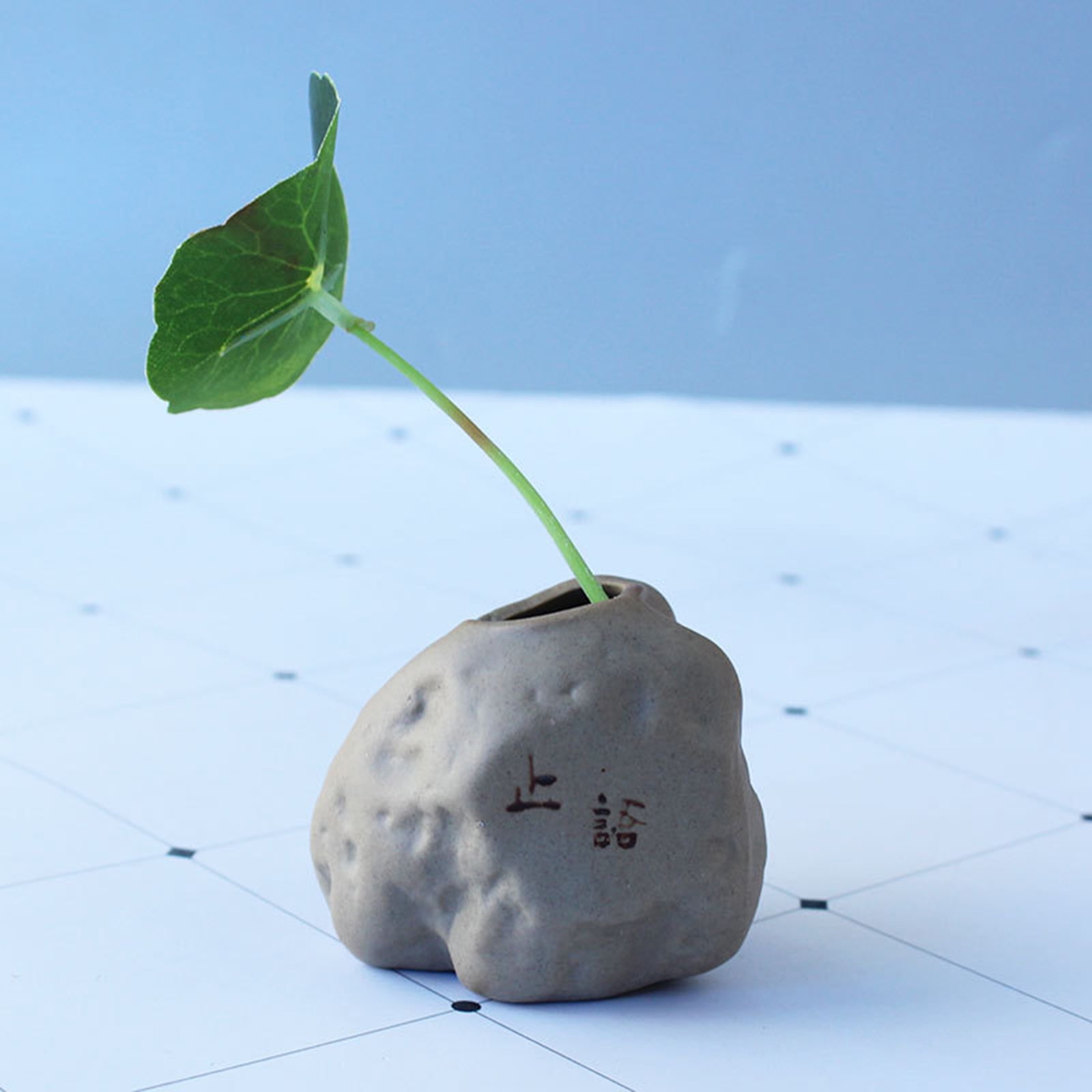 pdqouc Rustic Ceramic Planter with Personalized Inscription Stone ...