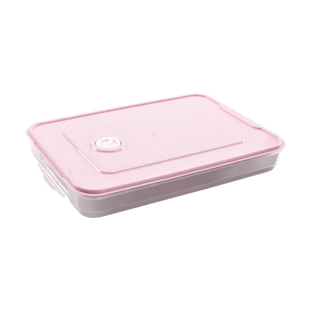 pdqouc Single Layer Refrigerator Food Dumplings Storage Container ...