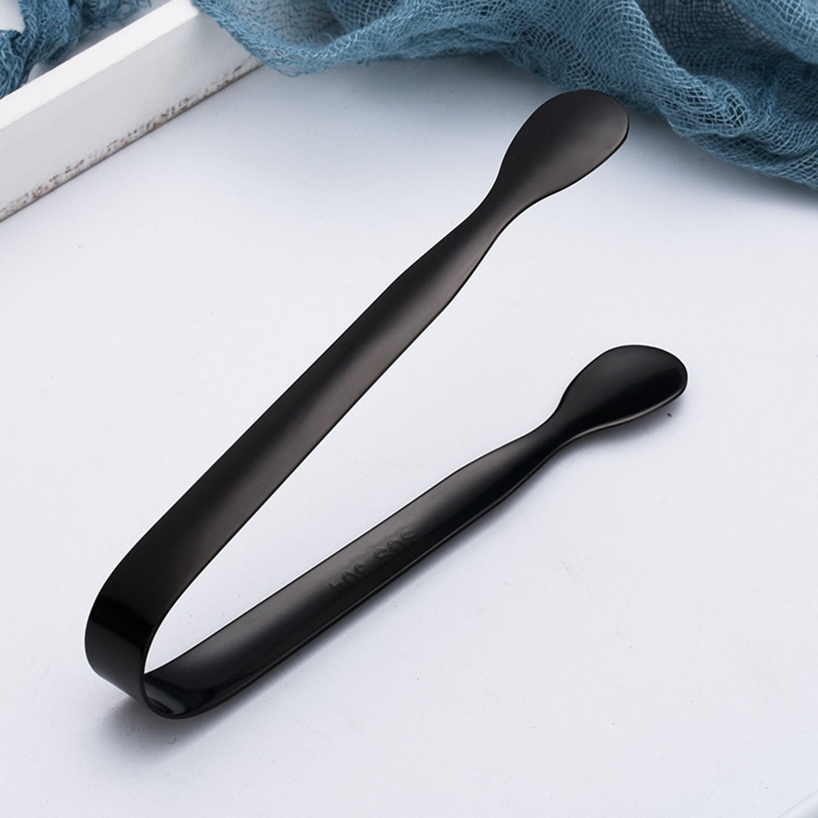 pdqouc Small Serving Tong Ice Tongs Mini Sugar Tongs Colorful Stainless ...