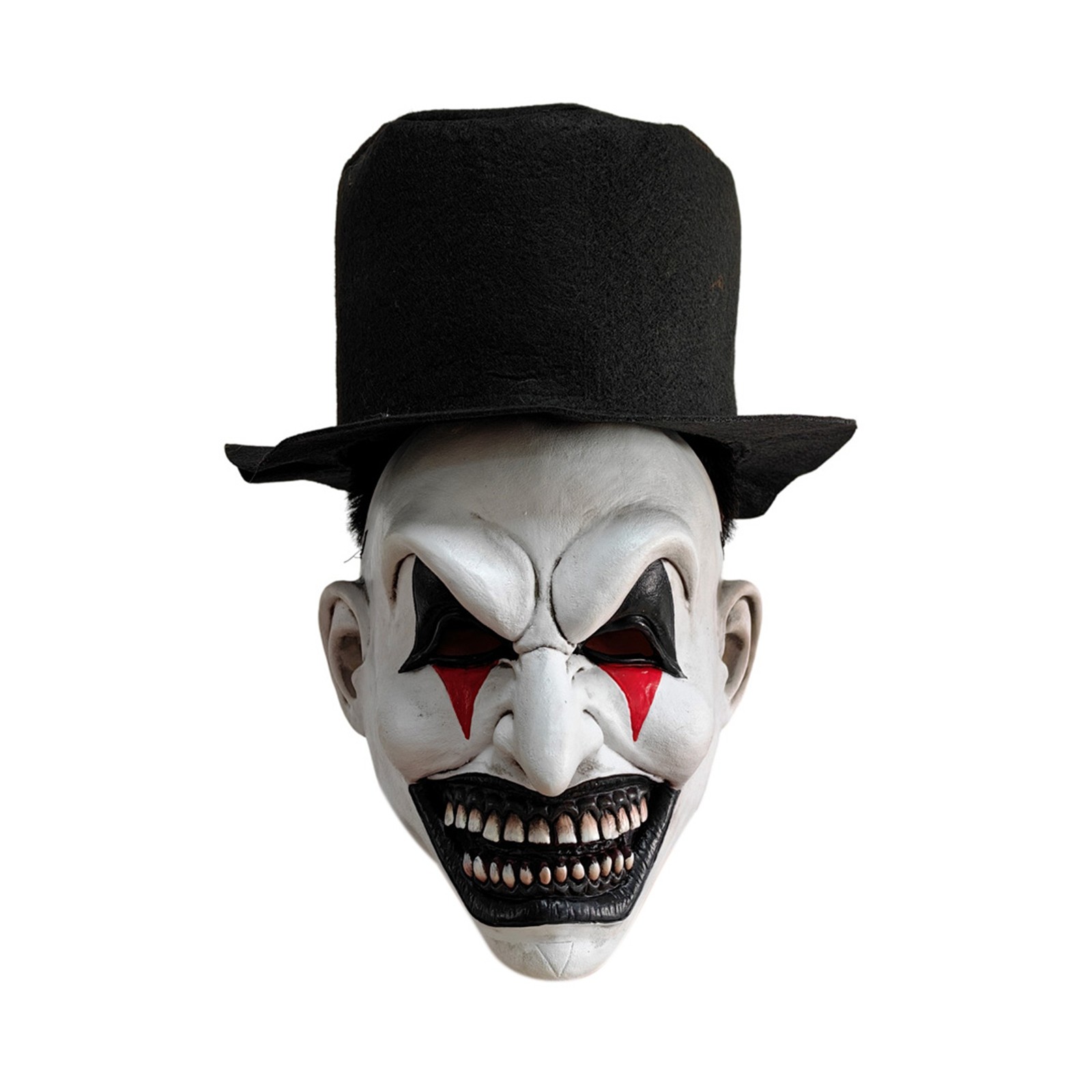 pdqouc Terrifying Lifelike Clown for Hallo-ween Latex Full Head Cover ...
